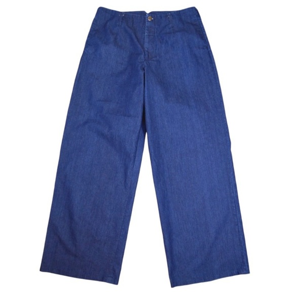 J. Peterman | Jeans | J Peterman Medium Wash Lightweight Denim Wide Legs Trousers Jeans Size 2 ...